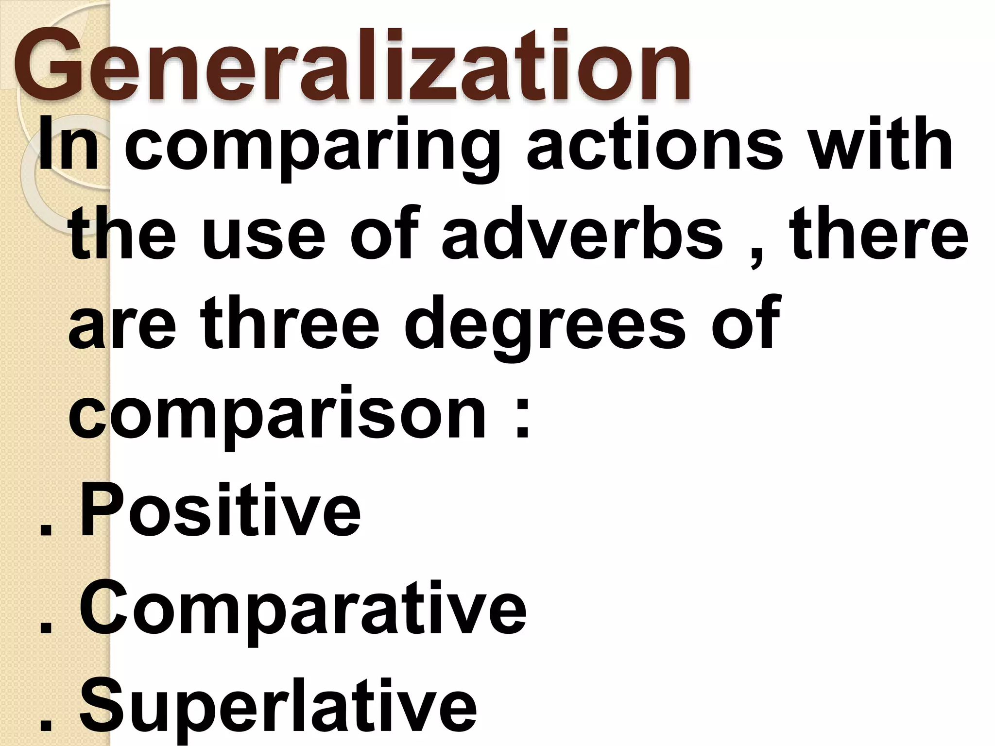 Comparison of adverbs gr3 | PPT