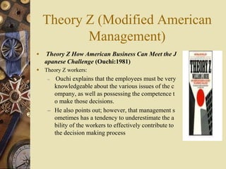 Comparison Of American And Japanese Management Model | PPTX