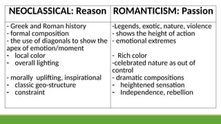 COMPARISON OF ARTWORKS FROM NEOCLASSICAL AND ROMANTIC PERIOD.pptx
