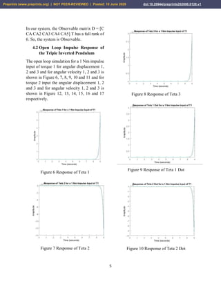 Comparison of a triple inverted pendulum stabilization using optimal ...