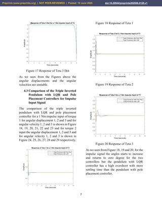Comparison of a triple inverted pendulum stabilization using optimal control technique | PDF