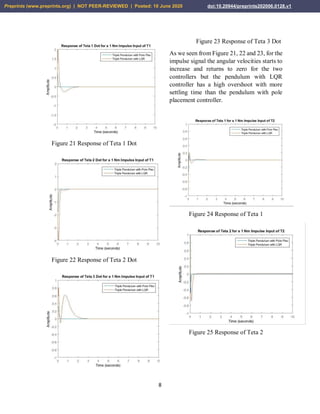 Comparison of a triple inverted pendulum stabilization using optimal control technique | PDF