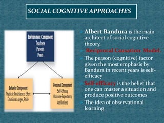 Comparison of behavioural%2c cognitive and social cognitive approaches ...