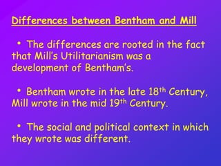 Comparison of Bentham and Mill.ppt