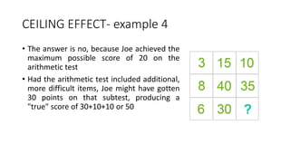 Comparison of ceiling effects | PPT