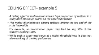 Comparison of ceiling effects | PPT