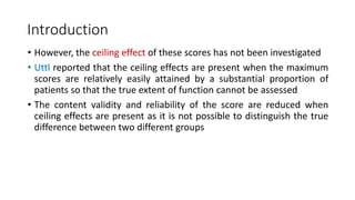 Comparison of ceiling effects | PDF