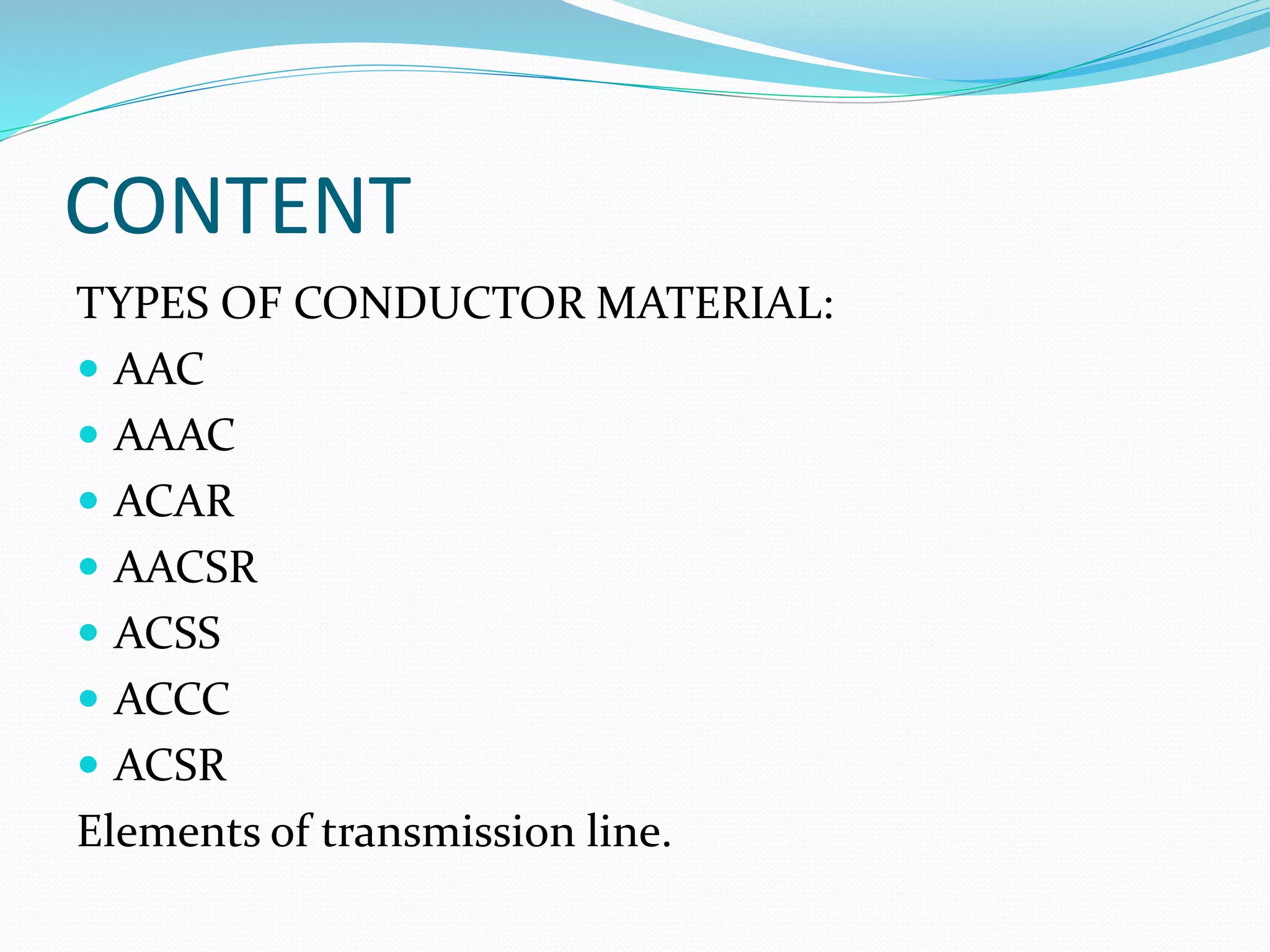Comparison of conductor material | PPTX