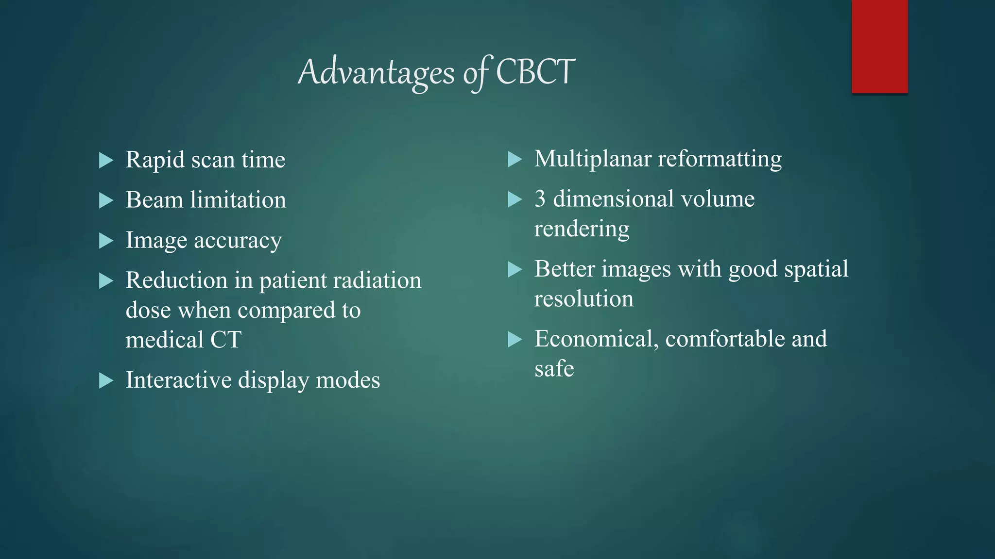 Comparison of ct and cbct | PPTX