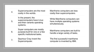 Comparison of digital computers | PPTX