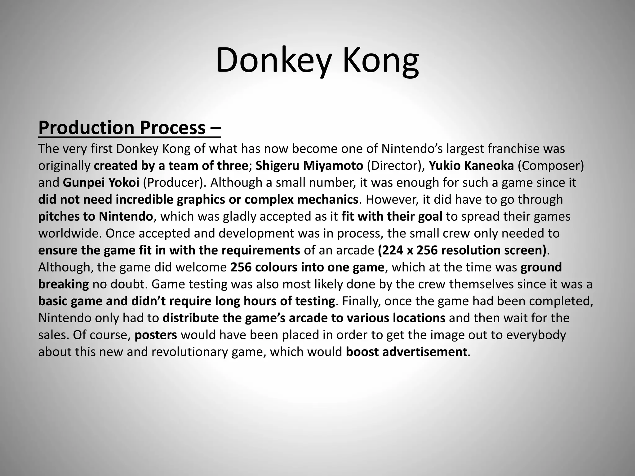 Comparison of Donkey Kong and Black Ops | PPTX | Action Video Games ...