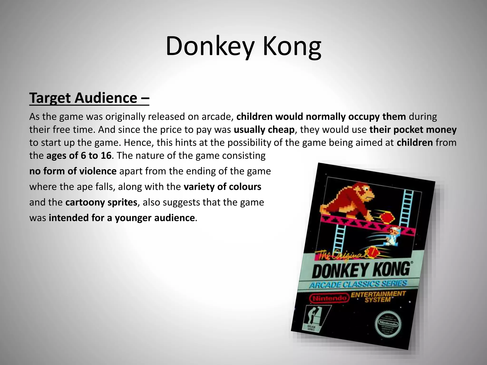 Comparison of Donkey Kong and Black Ops | PPTX | Action Video Games ...