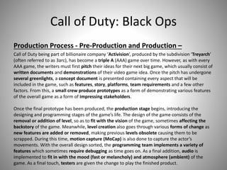 Comparison of Donkey Kong and Black Ops | PPTX