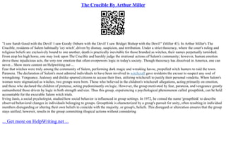 Comparison Of Elizabeth Proctor In The Crucible | PPT