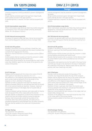 Comparison of en 12079 & dnv 2.7 1 | PDF