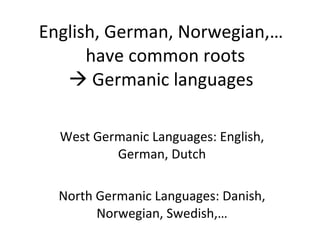 Comparison Of English And German2 | PPT