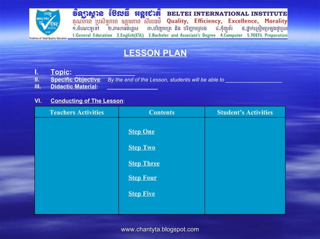Comparisonof Es Land General Education Lesson Plan | PPT