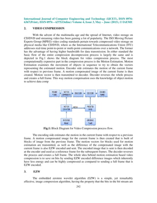 Comparison of ezw and h.264 2 | PDF