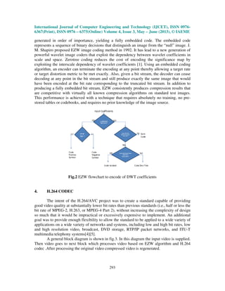 Comparison of ezw and h.264 2 | PDF