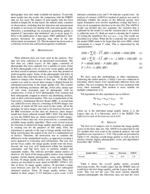 (2011) Comparison of Face Image Quality Metrics
