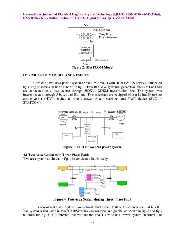 Comparison of facts devices for two area power system stability enhancement using matlab | PDF