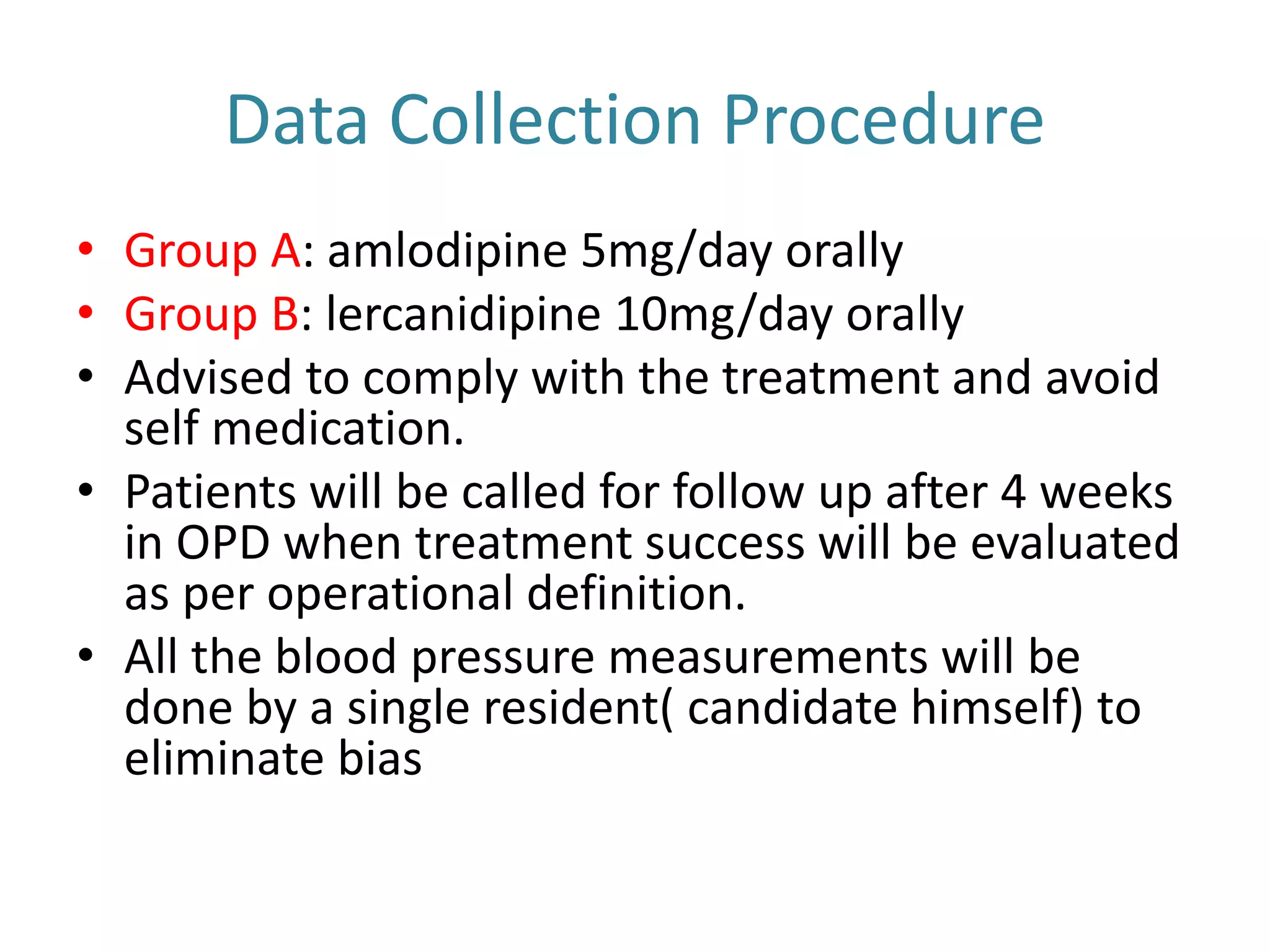 Comparison Of Frequency Of Successful Treatment In Hypertensive ...