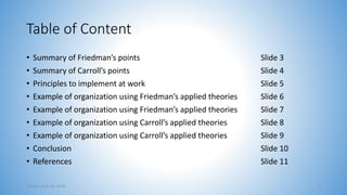 A Comparison of Friedman and Carroll | PPTX