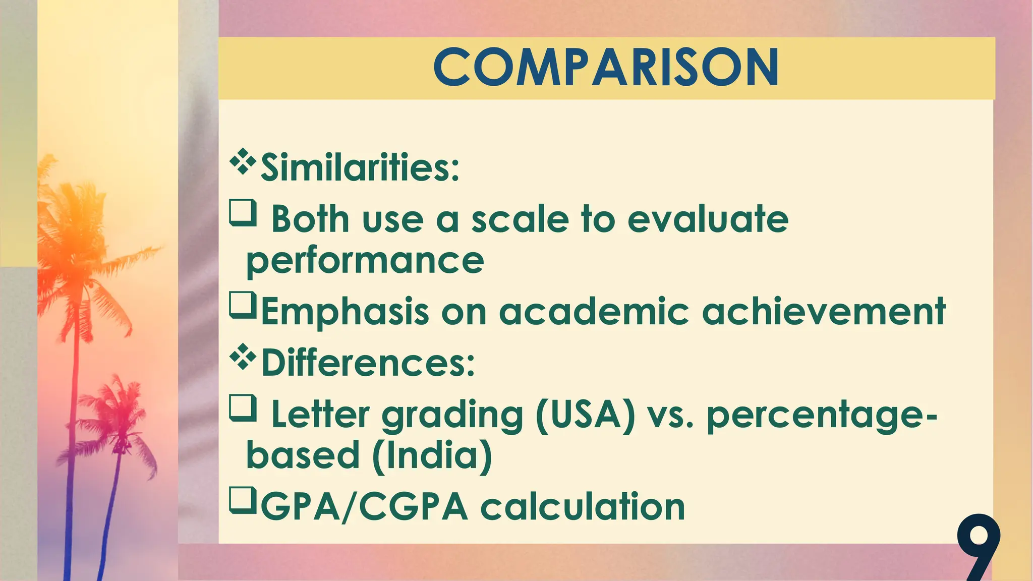 Comparison of Grading Systems of different country | PPTX