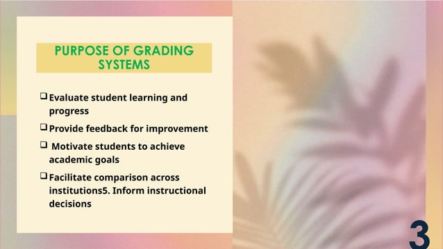 Comparison of Grading Systems of different country | PPT