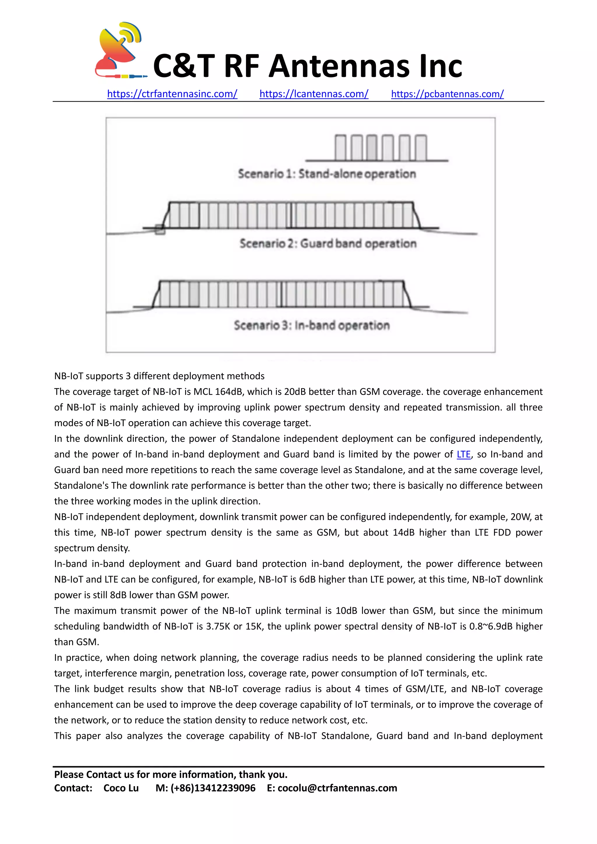 Comparison of GSM and NB-IoT Coverage Capability.pdf | Internet of ...