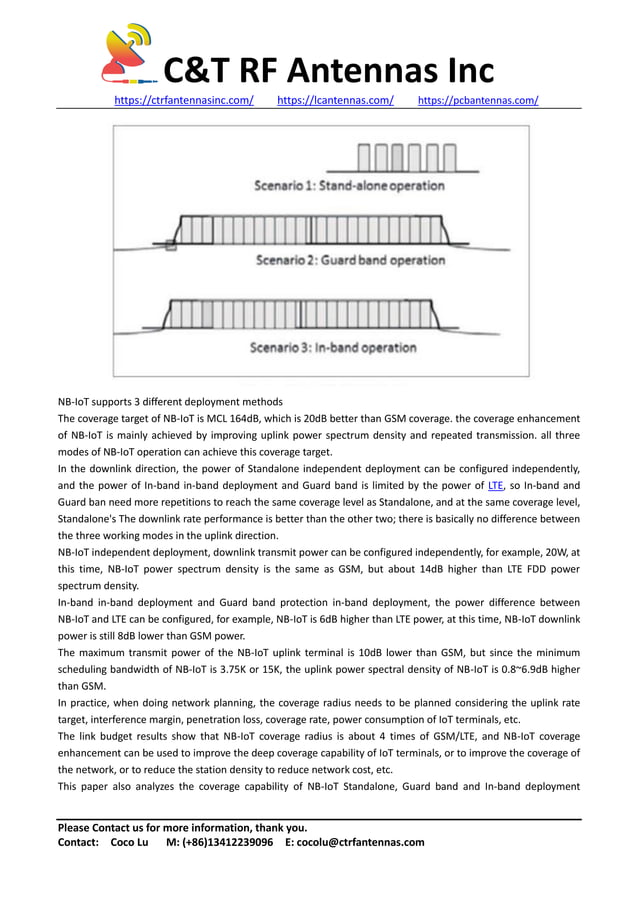 Comparison of GSM and NB-IoT Coverage Capability.pdf | Internet of Things | Internet