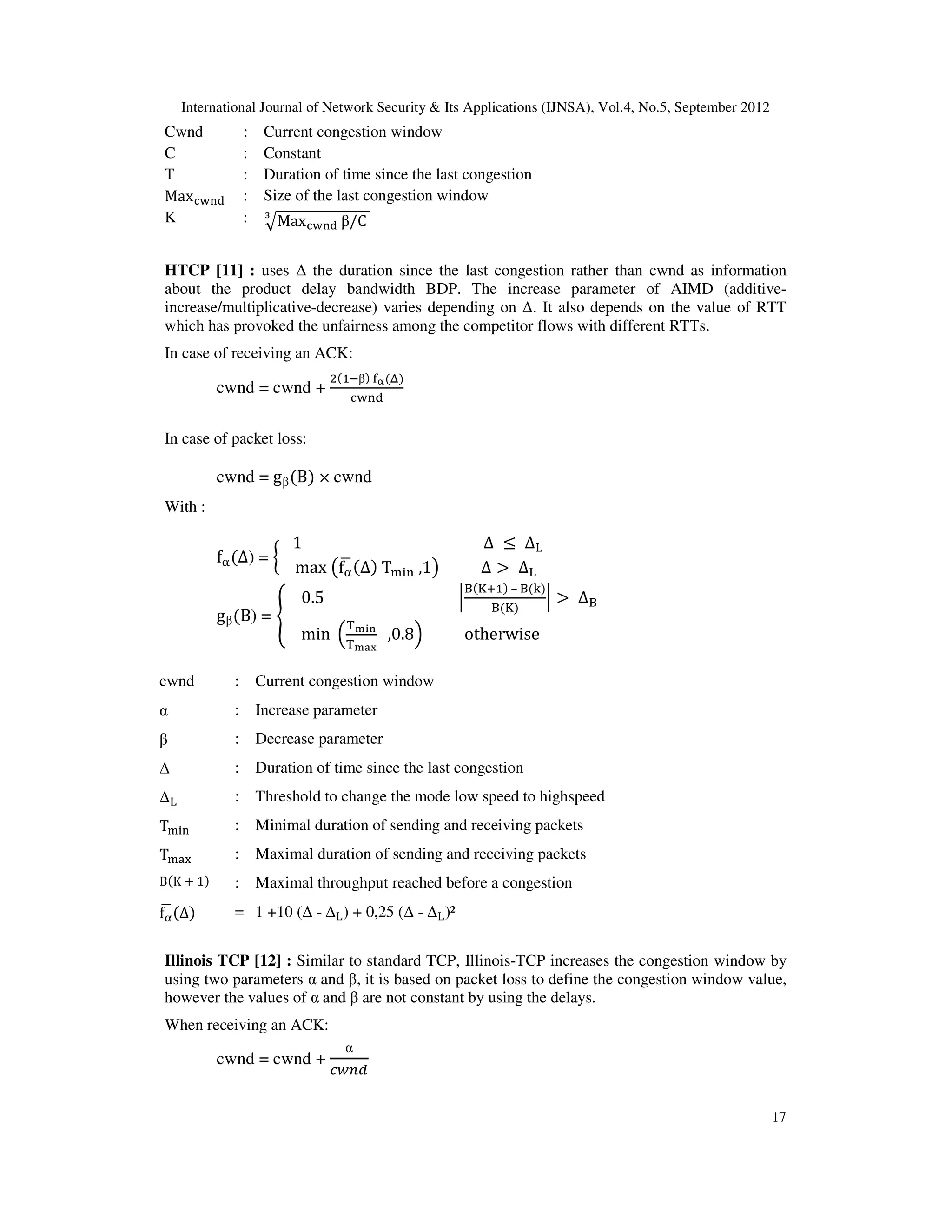 Comparison Of High Speed Congestion Control Protocols Pdf Computer