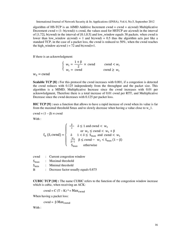 COMPARISON OF HIGH SPEED CONGESTION CONTROL PROTOCOLS | PDF | Computer Networking | Computing