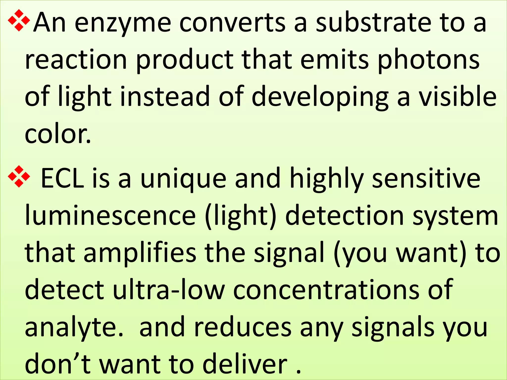 Comparison of hormonal assay by ELISA , ELFA and ECL | PPTX