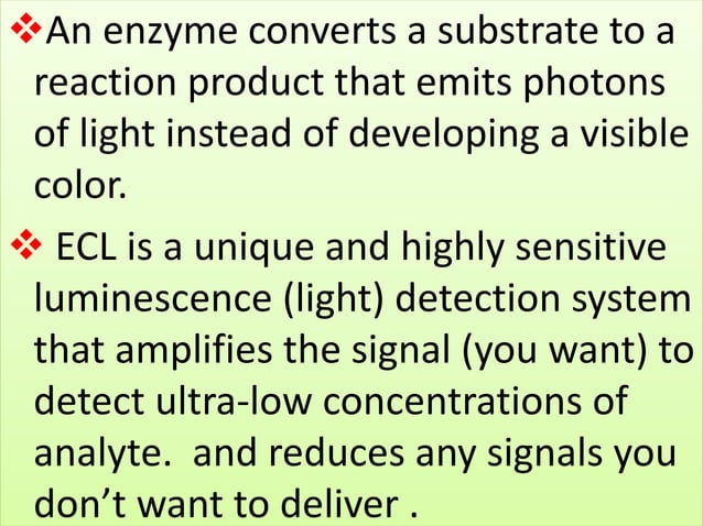 Comparison of hormonal assay by ELISA , ELFA and ECL | PPTX | Endocrine and Metabolic Diseases ...