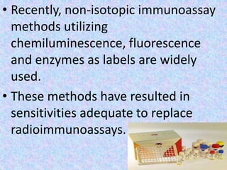 Comparison of hormonal assay by ELISA , ELFA and ECL | PPTX