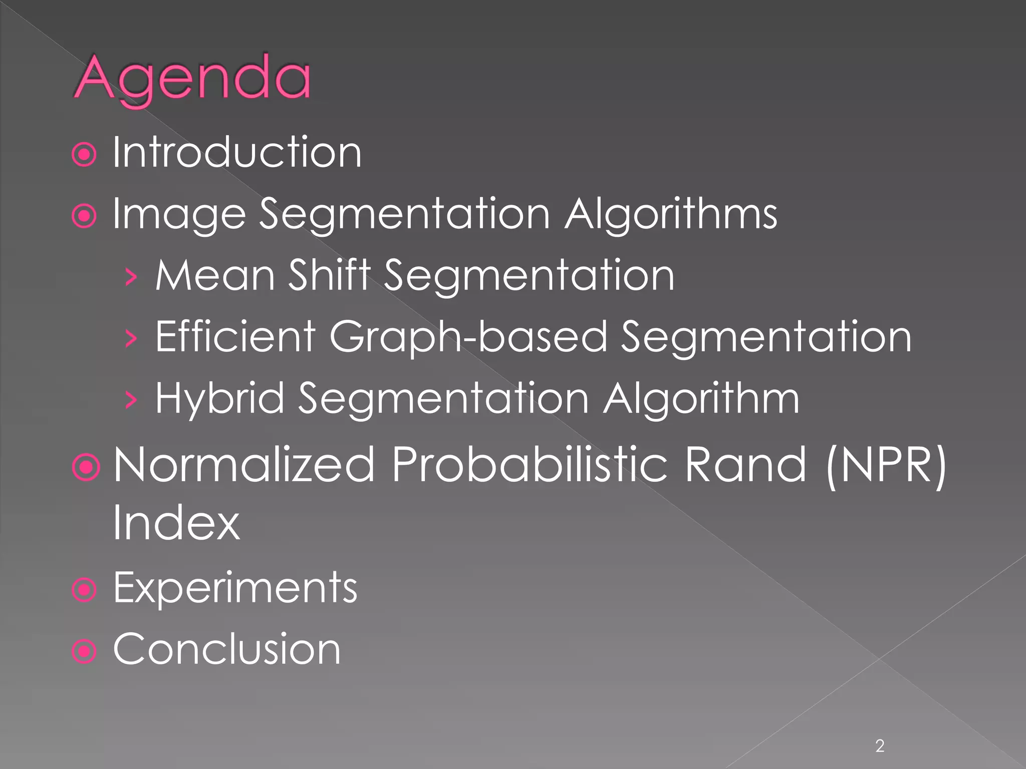 Comparison of image segmentation | PPTX