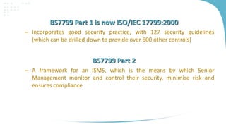Comparison of it governance framework-COBIT, ITIL, BS7799 | PPTX