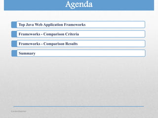 Comparison of Java Web Application Frameworks | PPT