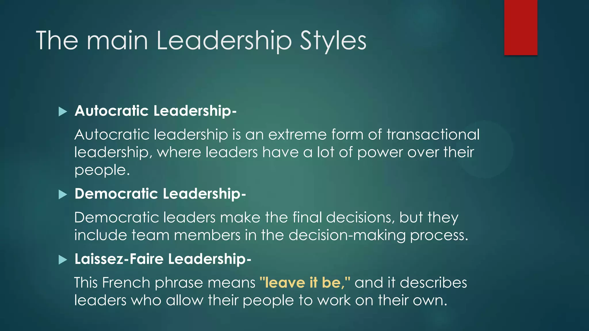 Leadership: Comparison of leadership between different leaders | PPTX