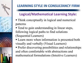 Comparison of learning style of four corporate houses | PPT