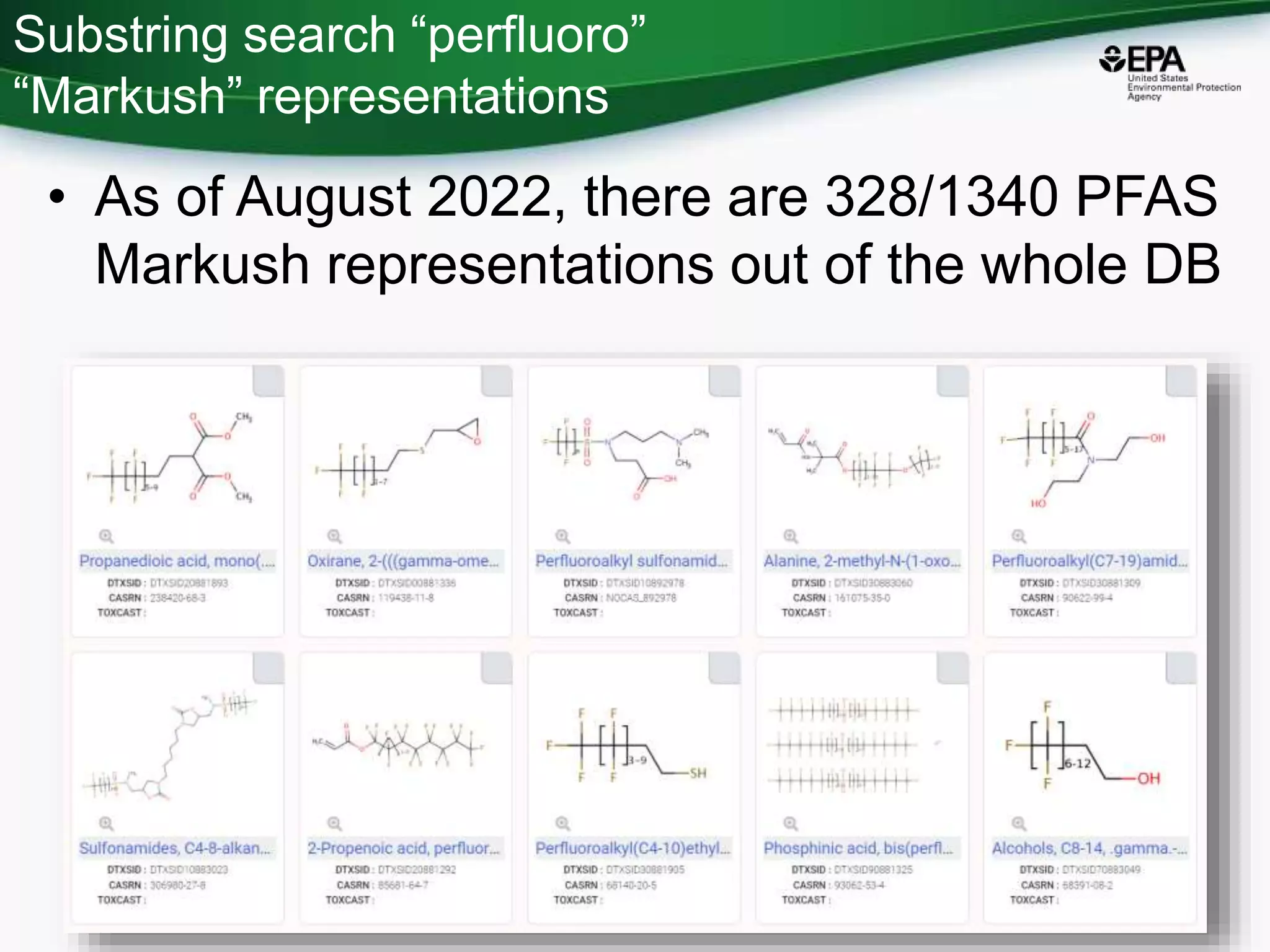 Comparison of lists of per- and polyfluoroalkyl substances (PFAS) based ...