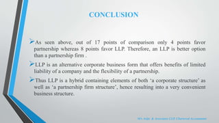 Comparison of llp with partnership | PPSX