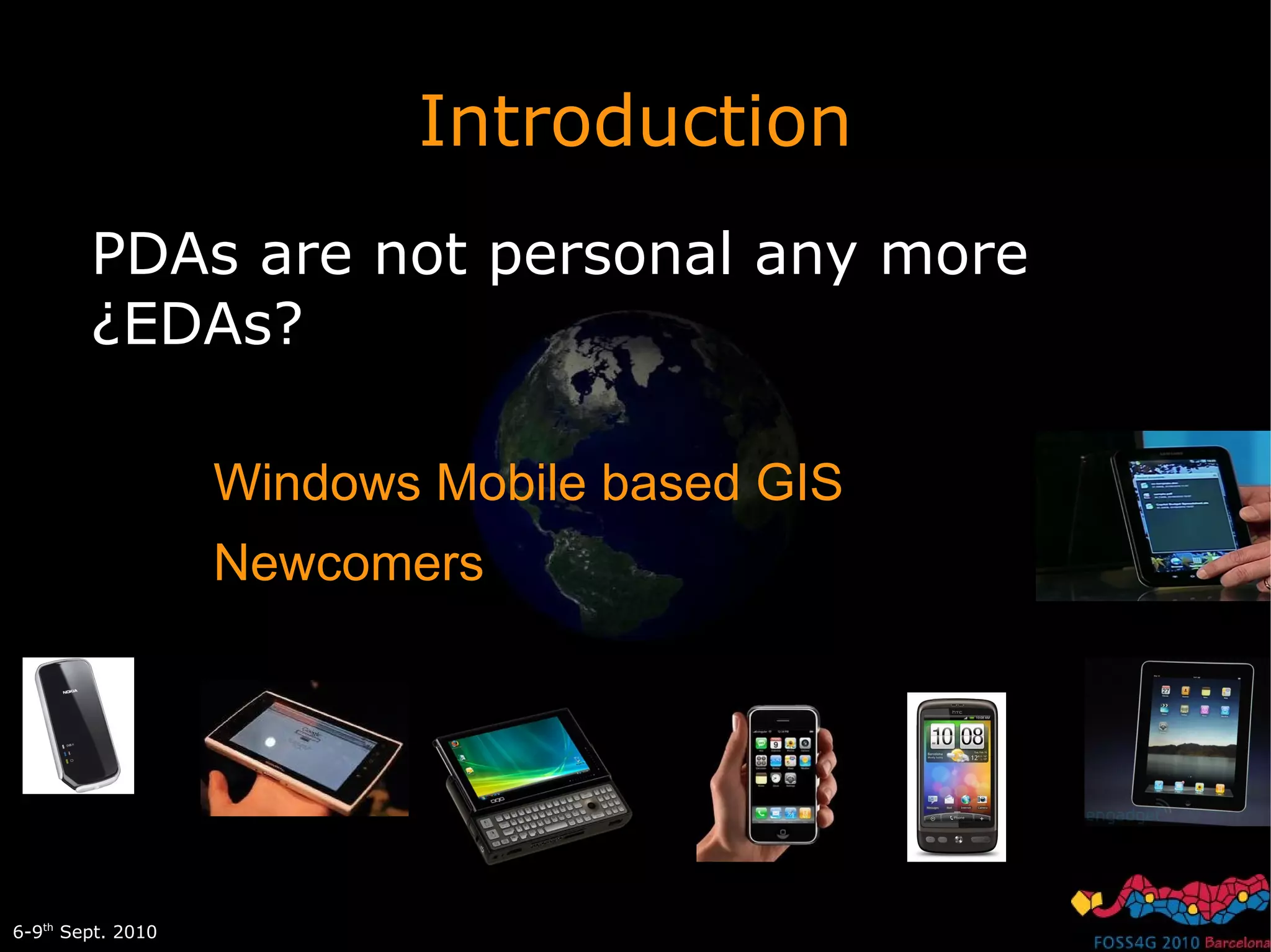 Comparison of Mobile GIS applications | ODP | Computer Software and Applications | Computing