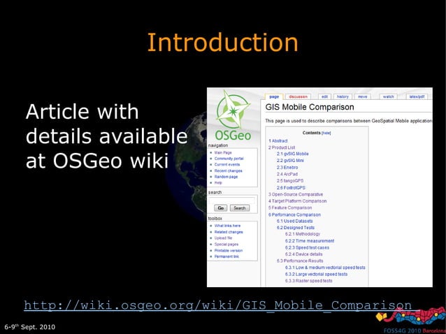 Comparison Of Mobile Gis Applications Odp Computer Software And Applications Computing