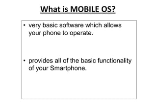 Comparison of mobile os | PPTX