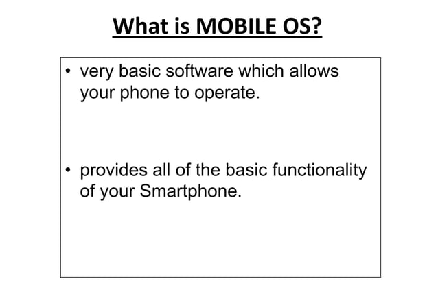 Comparison of mobile os | PPTX | Operating Systems | Computer Software ...