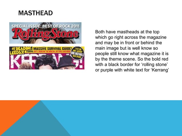 Comparison of music magazines | PPT