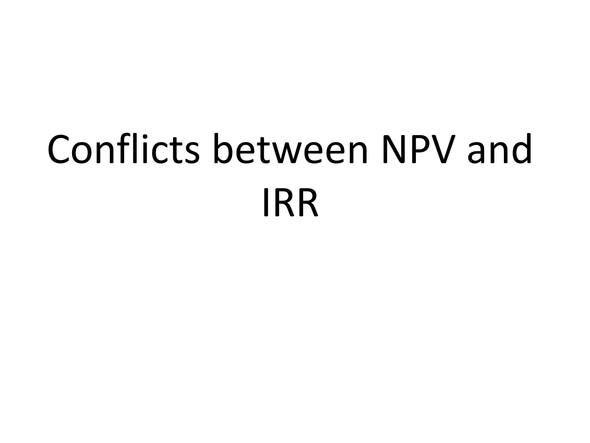 Comparison of npv with irr | PPTX | Business Accounting & Finance ...