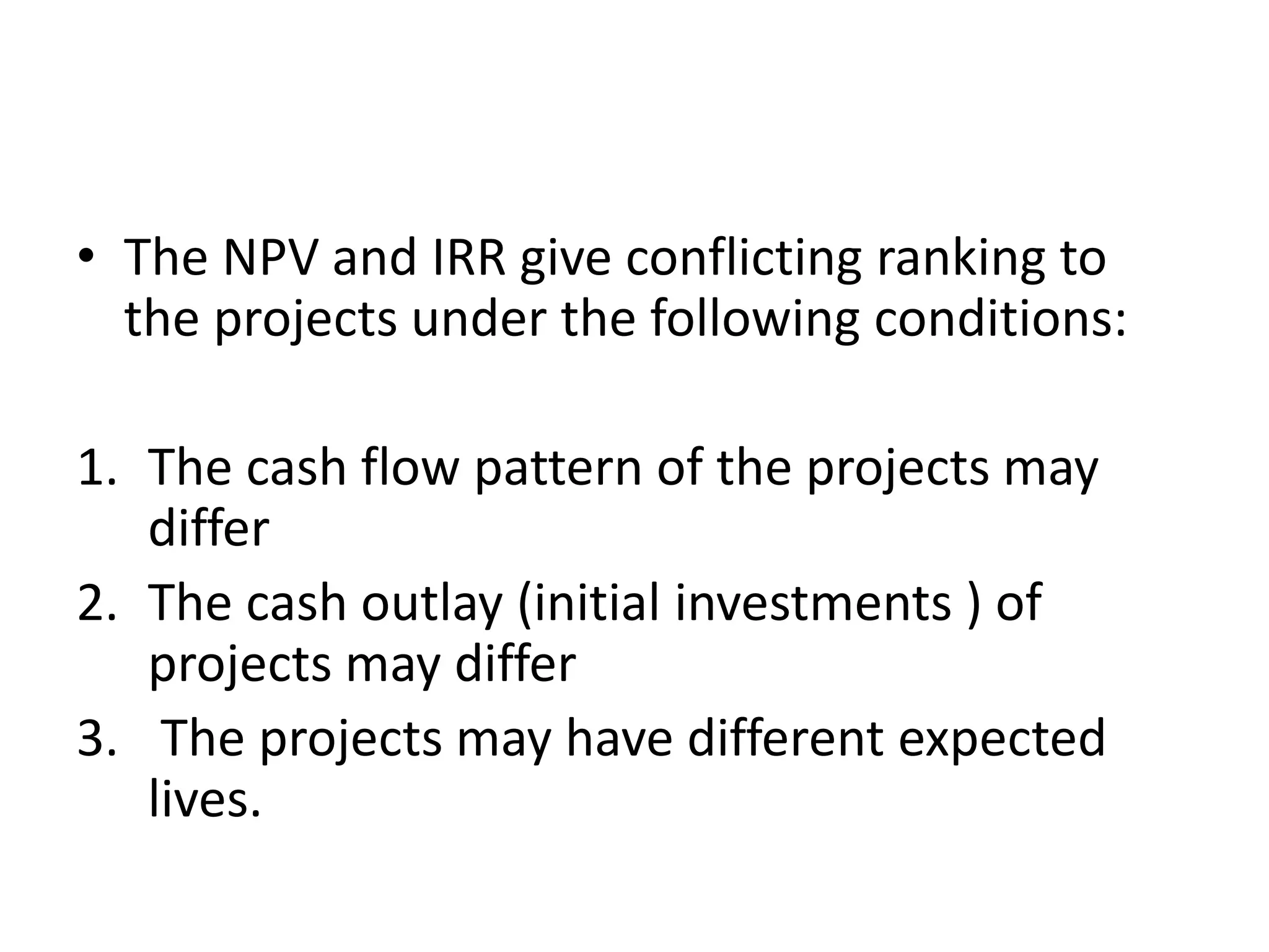 Comparison of npv with irr | PPTX | Business Accounting & Finance ...